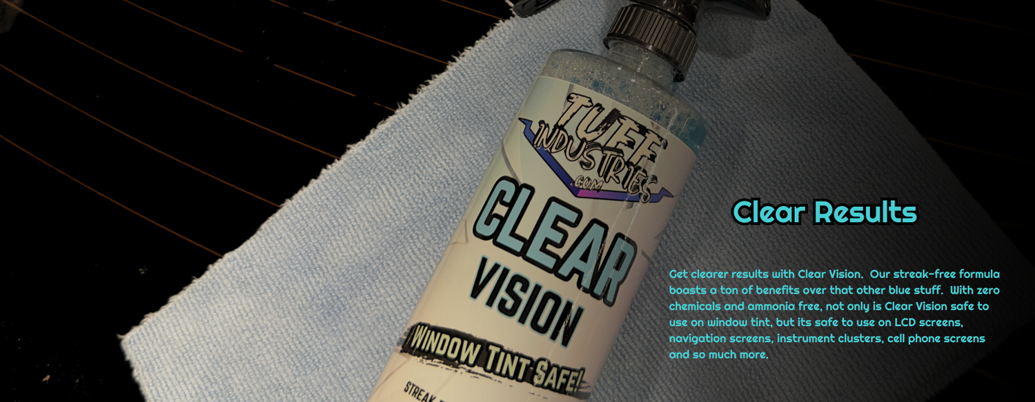 Clear Vision - Streak Free Glass Cleaner – Tuff Industries