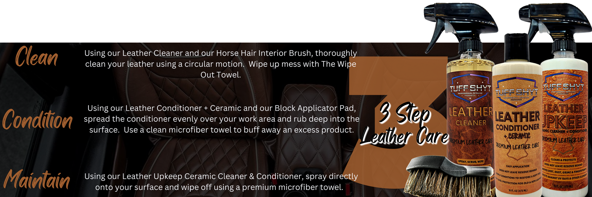 Leather Cleaner - Premium Solution for Detailing | Tuff Industries